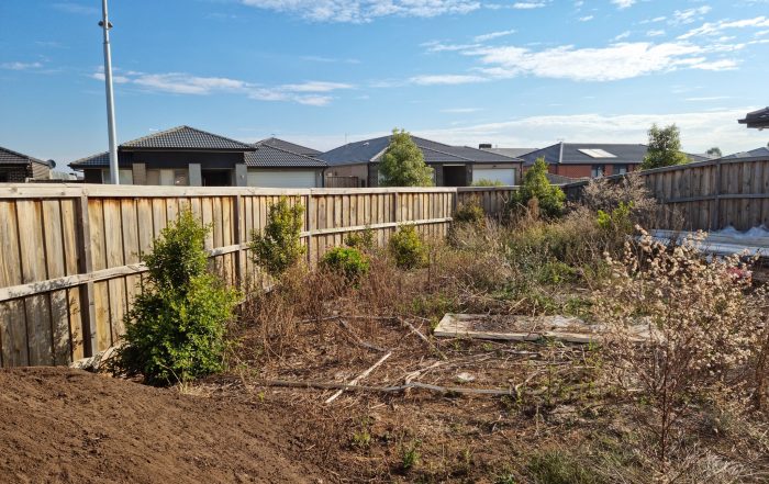 Stratco superdek before and after - Brisk Landscaping